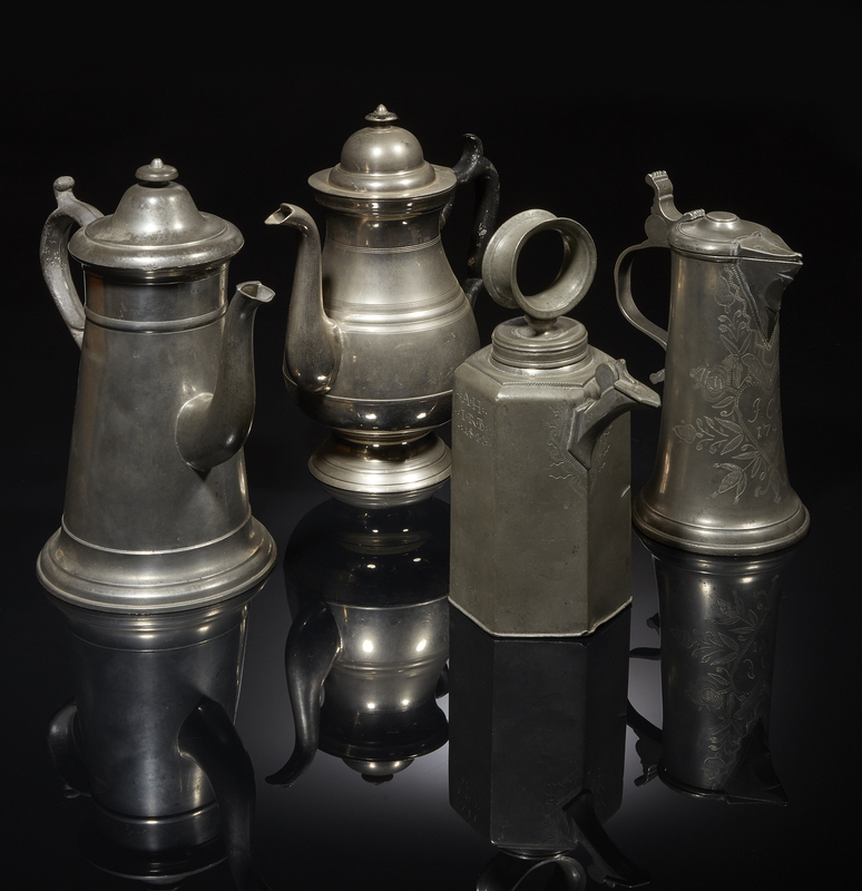 Four Pewter Pitchers | Witherell's Auction House