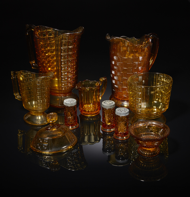 Assorted Amber Glass Items | Witherell's Auction House