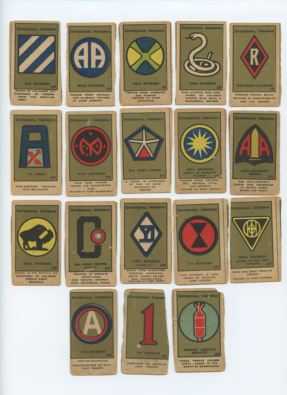 World War I Leaders, Scenes, Insignia Trading Cards (W545), c. 1920 ...