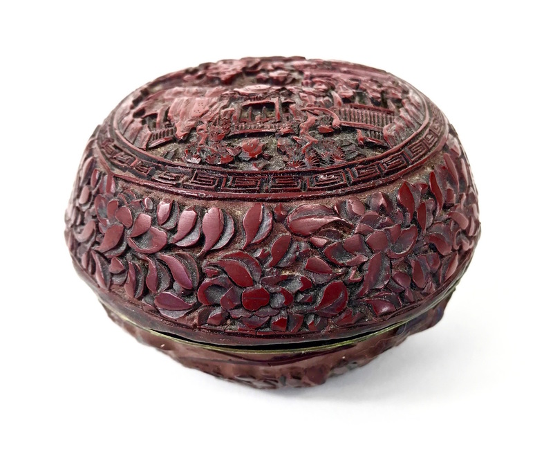 Chinese Carved Lacquer Box | Witherell's Auction House