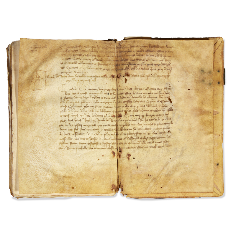 Handwritten Manuscript, circa 1400 | Witherell's Auction House