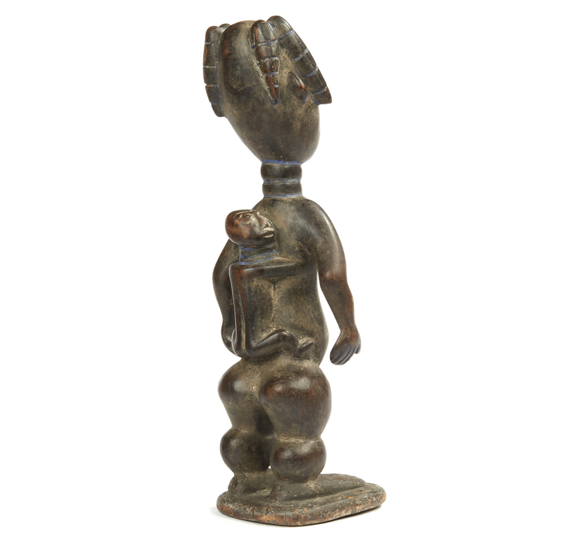 Ashante Figure with Child | Witherell's Auction House