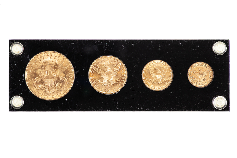 1907 Gold Type Set Consisting of $20, $10, $5, and $2.5 Liberty Coins ...