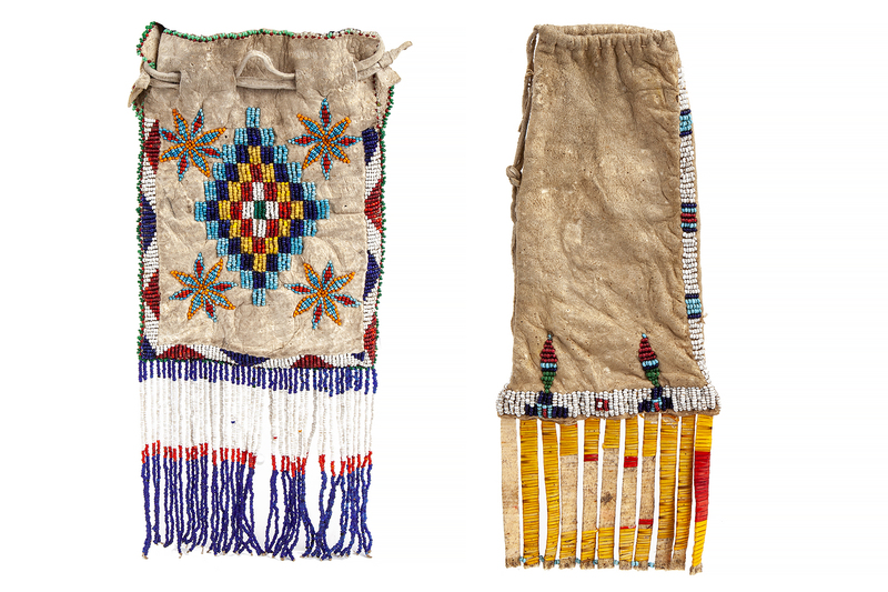 Two Native American Beaded Pouches | Witherell's Auction House