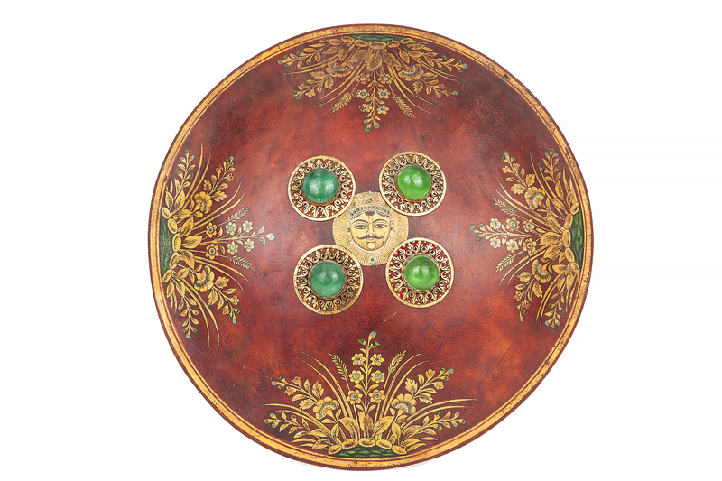 Painted Indian Mughal Period Dhal Shield | Witherell's Auction House