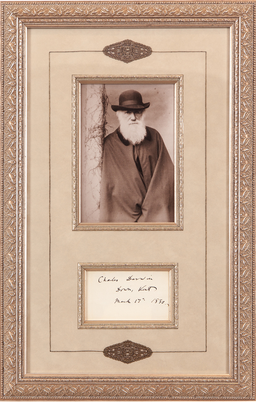 Charles Darwin (1809-1882) Autograph | Witherell's Auction House