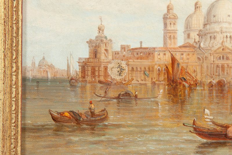 Alfred Pollentine (1836-1890) Painting, "Santa Maria della Salute ...
