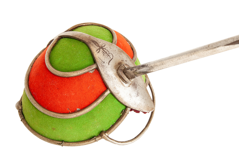 German Schleger Dueling Sword with Straight, Pointed Blade | Witherell ...