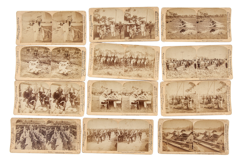 12 Stereopticon cards of Spanish-American War scenes | Witherell's ...