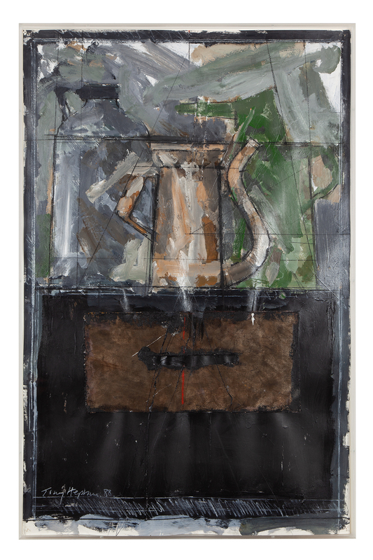 Tony Hepburn (b. 1942) Acrylic and Charcoal "Still Life #6" | Witherell ...