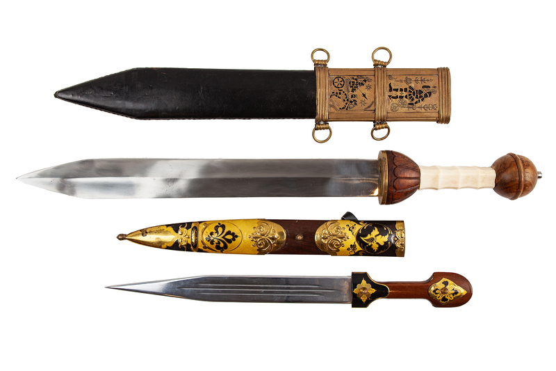 2 Roman Gladius Short Sword Replicas | Witherell's Auction House