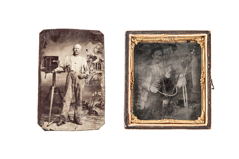 Ambrotype and a Tintype of Early Photographers | Witherell's Auction House