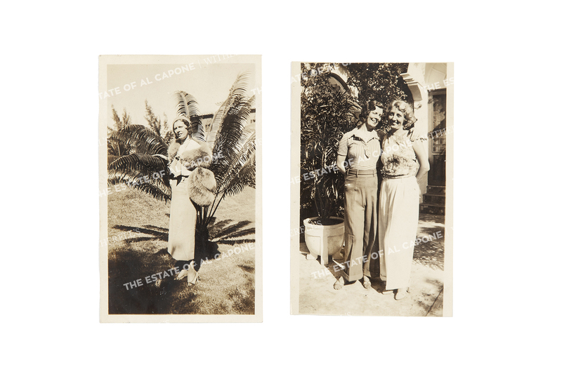 Two Vintage Silver Print Photographs of Mae Capone | Witherell's ...