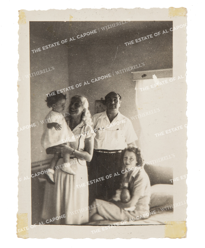 Vintage Gelatin Silver Print Photograph of Al Capone with Mae and Two ...
