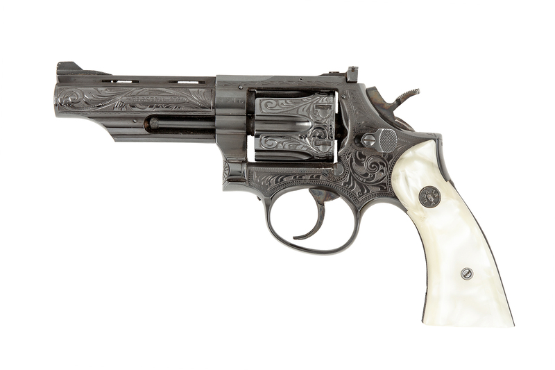 Llama .38 Special Factory Engraved Revolver | Witherell's Auction House