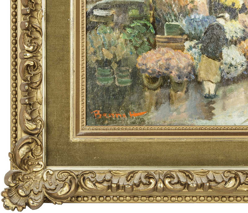 Joseph Bennett (1889-1969) Painting, "Flower Stand - San Francisco ...