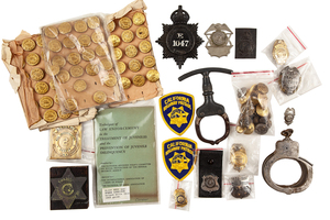 Police Memorabilia: Buttons, Badges, Cuffs, and More | Witherell's ...