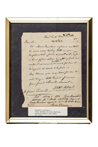American Revolutionary Hero Nathaniel Mitchell ALS Letter | Witherell's ...