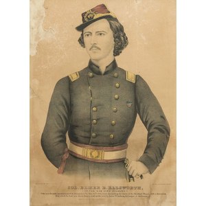 Colored Lithograph of Colonel Elmer Ellsworth | Witherell's Auction House